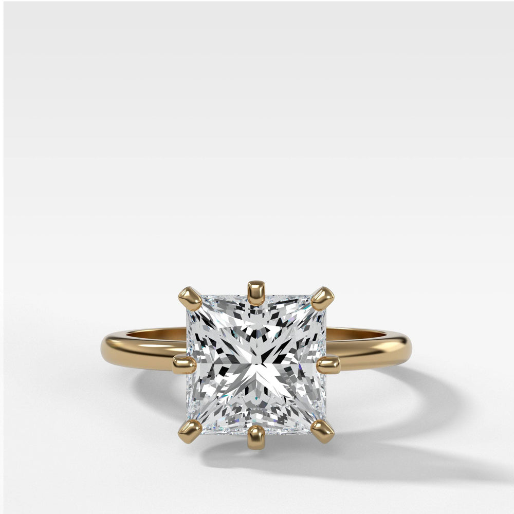 Nova Solitaire Engagement Ring With Princess Cut Diamond